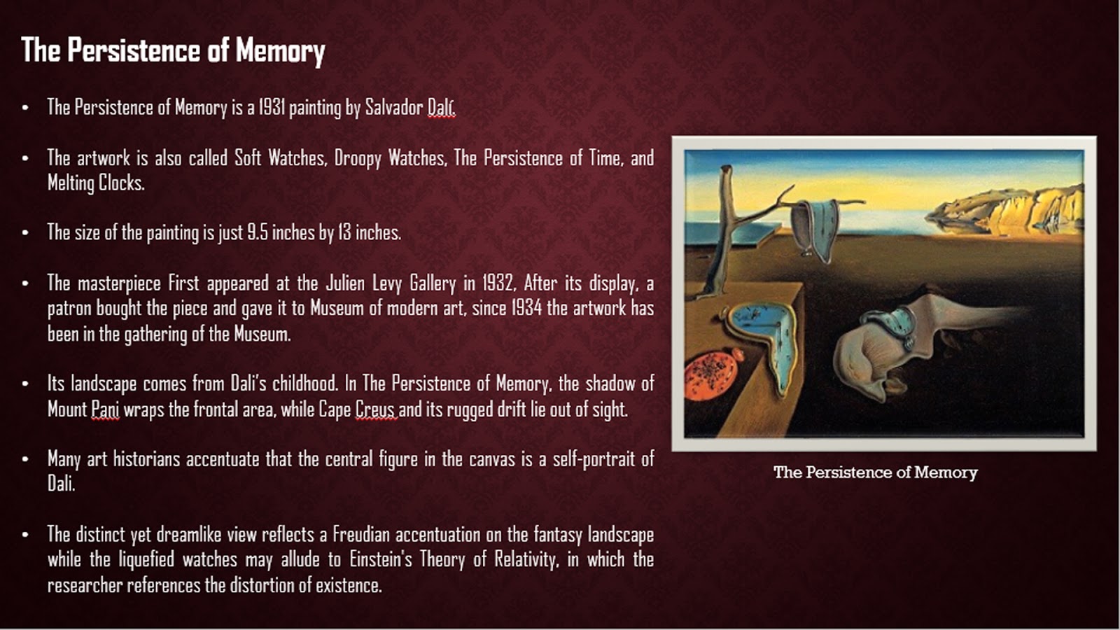 Dali Persistence Of Time