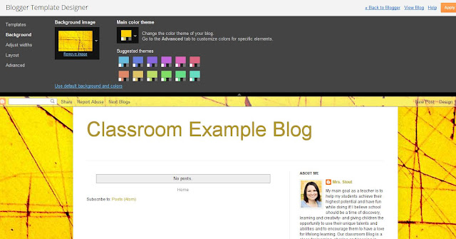 The Real Teachr: Classroom Blog Series- Part 2 {Setting Up Your Template}
