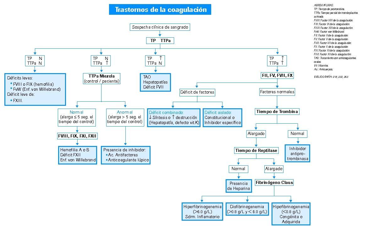 Laboratorio deTerapia Intensiva: algoritmo trastorno coagulación