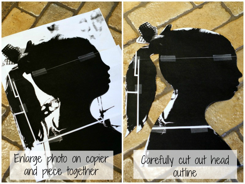 DIY LAYERED SILHOUETTE OVERSIZED WALL ART | Dimples and Tangles