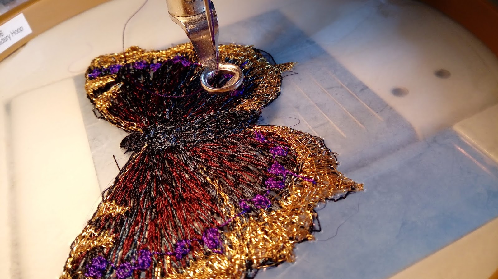 Delicate Stitches: Flutter by, Butterfly: Dissolving Fabric and Machine ...