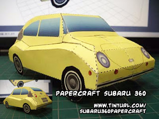 Ninjatoes' papercraft weblog: D/L #papercraft Subaru 360 car: