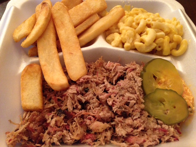 Man Up: Tales of Texas BBQ™: Pork plate from Full Moon