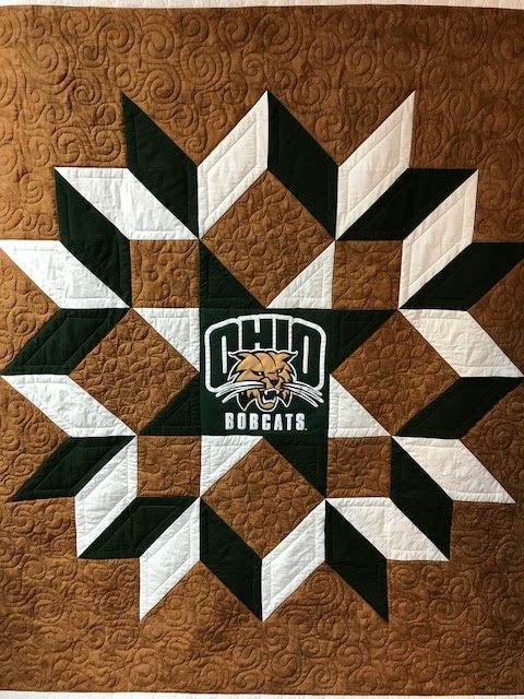 Quilting In The BunkHouse: Ohio University Quilt - Done!