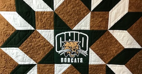 Quilting In The BunkHouse: Ohio University Quilt - Done!