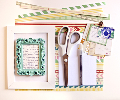 washi tape frames tutorial