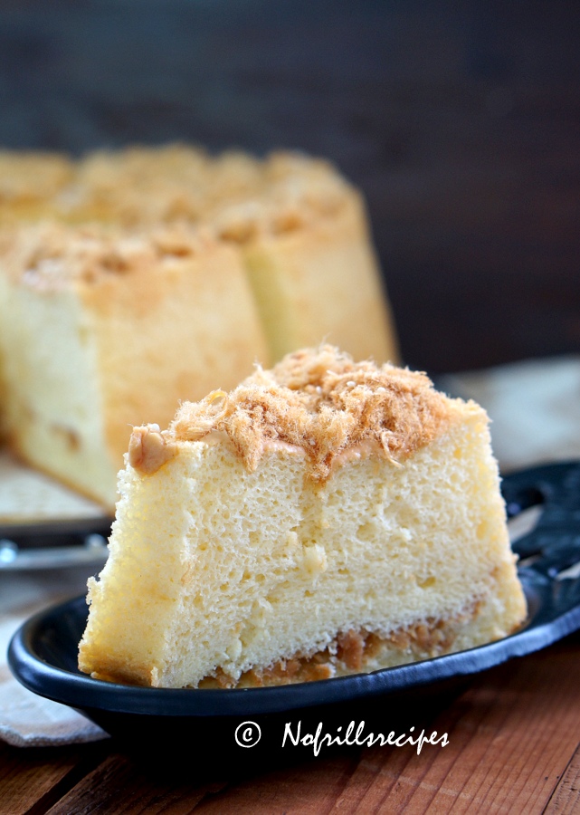 Chicken Floss Chiffon Cake ~ 鸡松戚风蛋糕