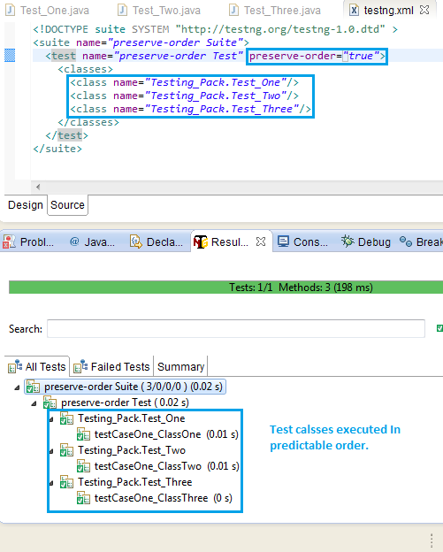 Use Of Preserve Order In Testng With Selenium Webdriver