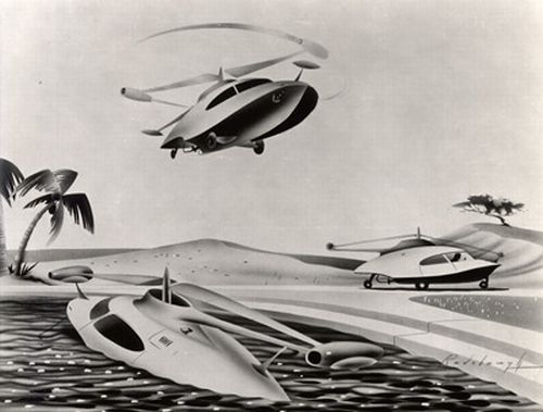 Retrofuturism - Design and Art : Aircraft and Flying Machines