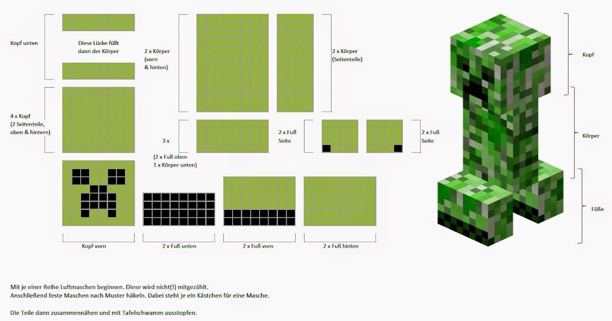 Minecraft Basteln Ausdrucken : Minecraft Figuren Zum Basteln - Weitere ...