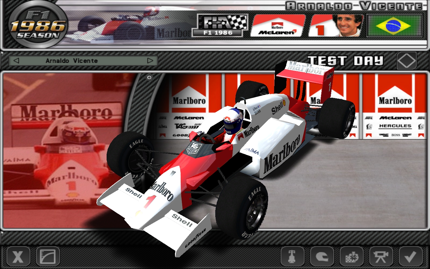 F1 Challenge BRASIL: F1 1986 By Arnaldo