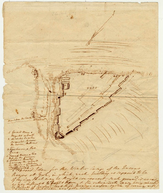 Fort York and Garrison Common Maps: 1793 Elizabeth Simcoe: Proposed ...