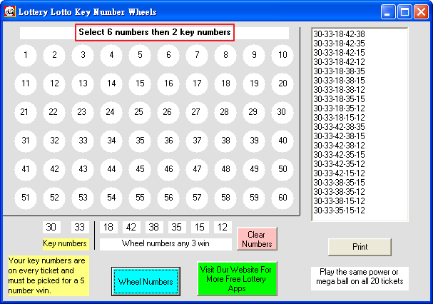 Lottery number generator sobolsoft - lasopagraphic