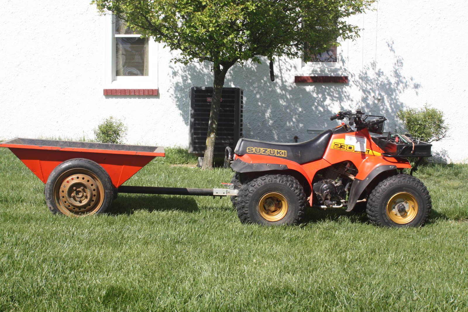 The Lazy S Hunt Club Blog: Home made ATV trailer.Mortar box to haul ...