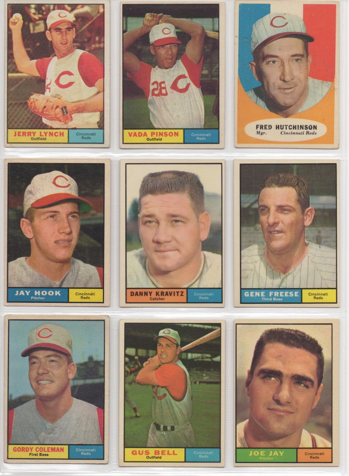 Cincinnati Reds Baseball Card Collector: 1961 Topps Cincinnati Reds ...