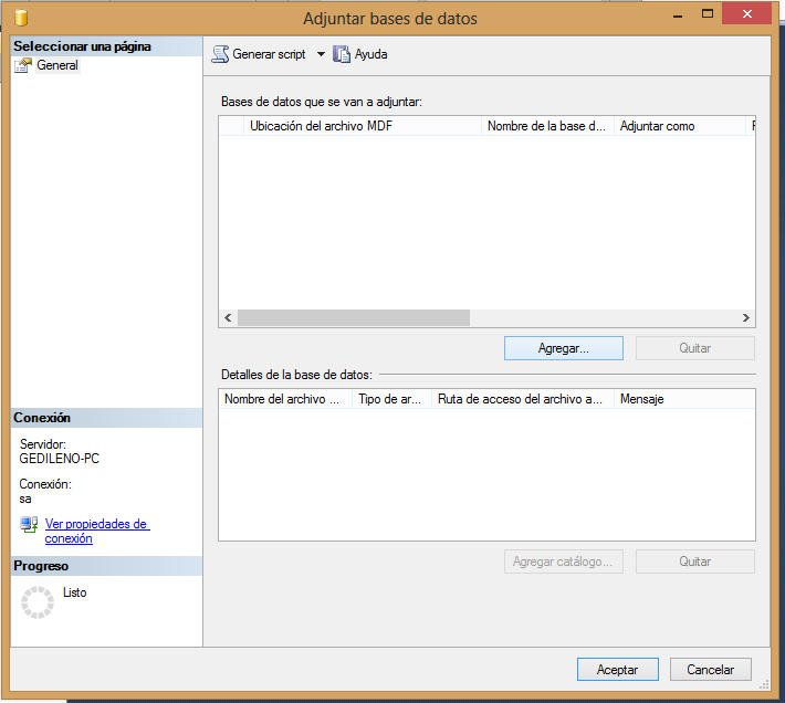 Aprende y Comparte SQL: Atachar (Adjuntar) Base de Datos