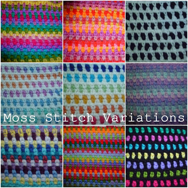 The 8th Gem: MOSS STITCH AND IT'S VARIATIONS