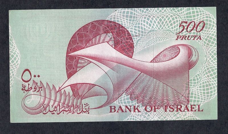 Israel banknotes 500 Pruta banknote of 1955|World Banknotes & Coins ...