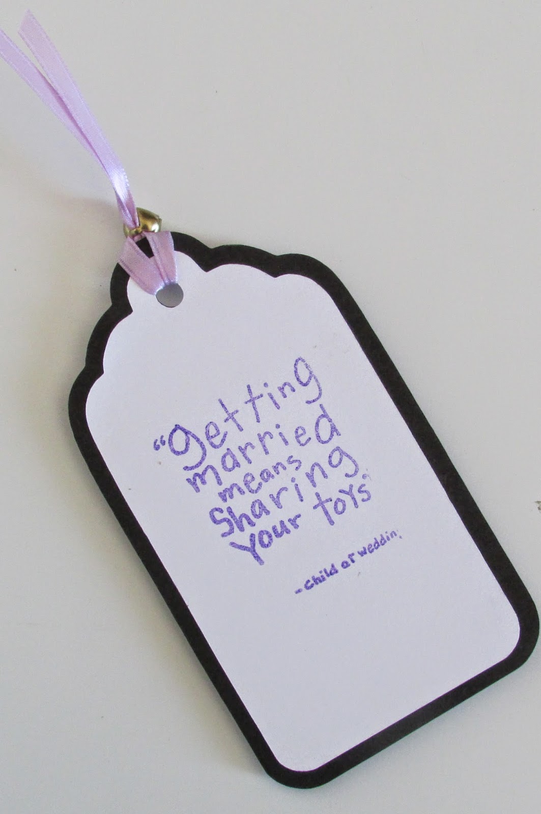 Carol's Creations: Wedding Tag