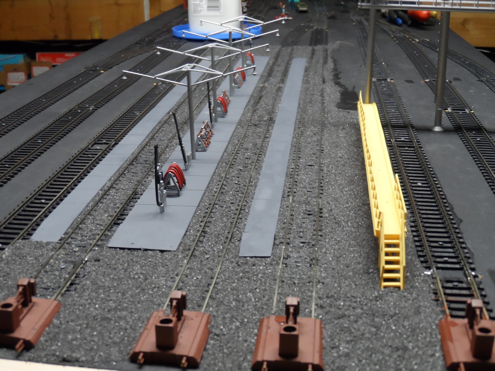New York Central Train Layout: Terminal Yard Engine Facility Additions