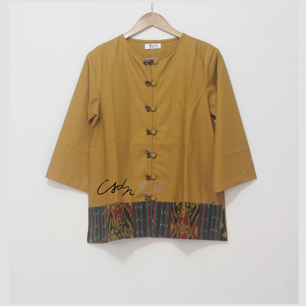 Atasan Model Maharani Katun Ima Variasi Tenun | Csdn Hijab