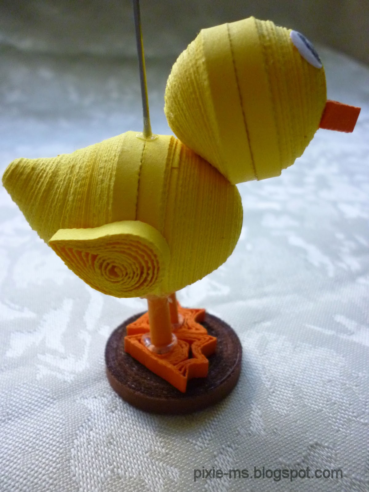 Papírvilág: quilled 3d chicken / quilling csibe