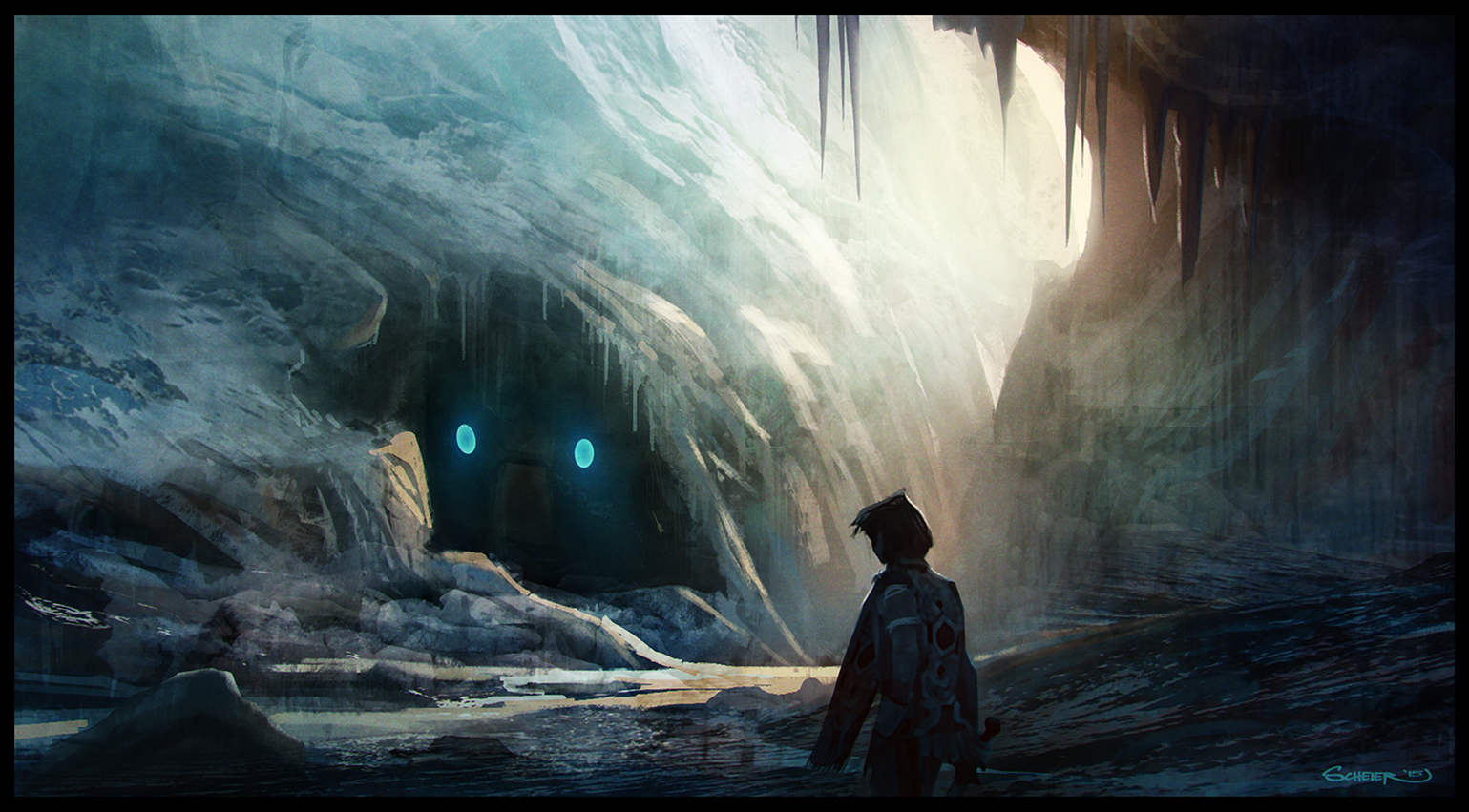 Wanderer and the Colossus by Jason Scheier : r/ImaginaryMonsters