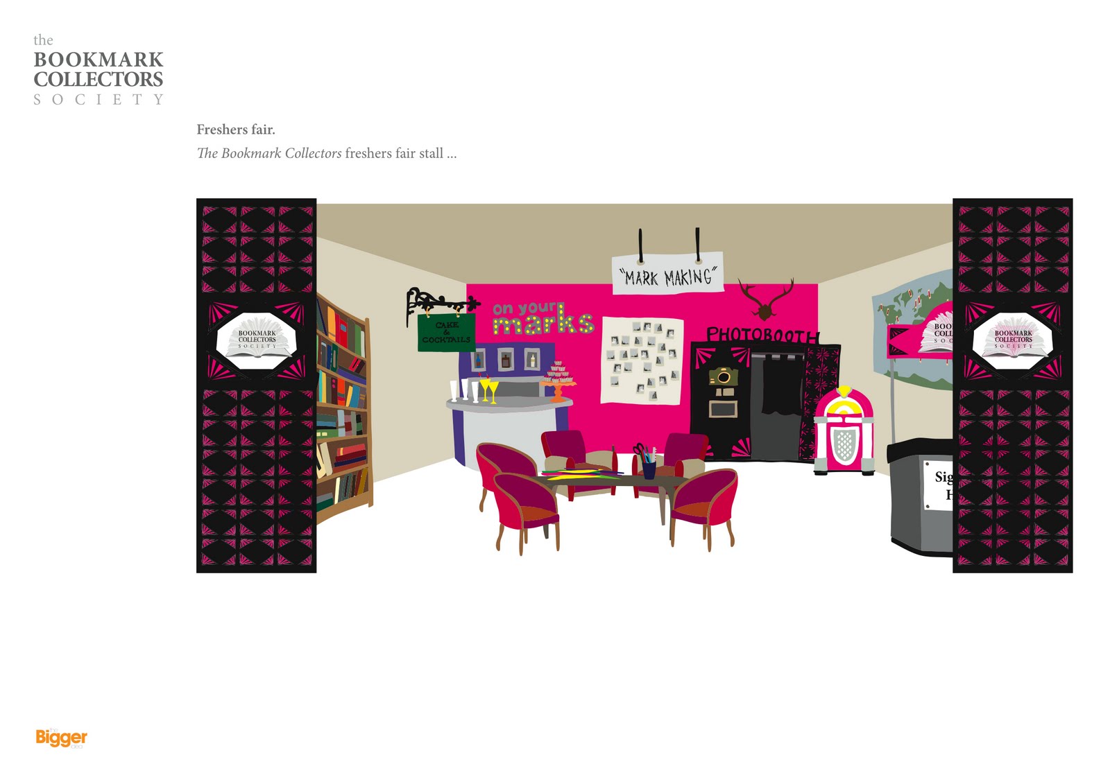 Illustration Design Moving Image: The Bookmark Collectors Society