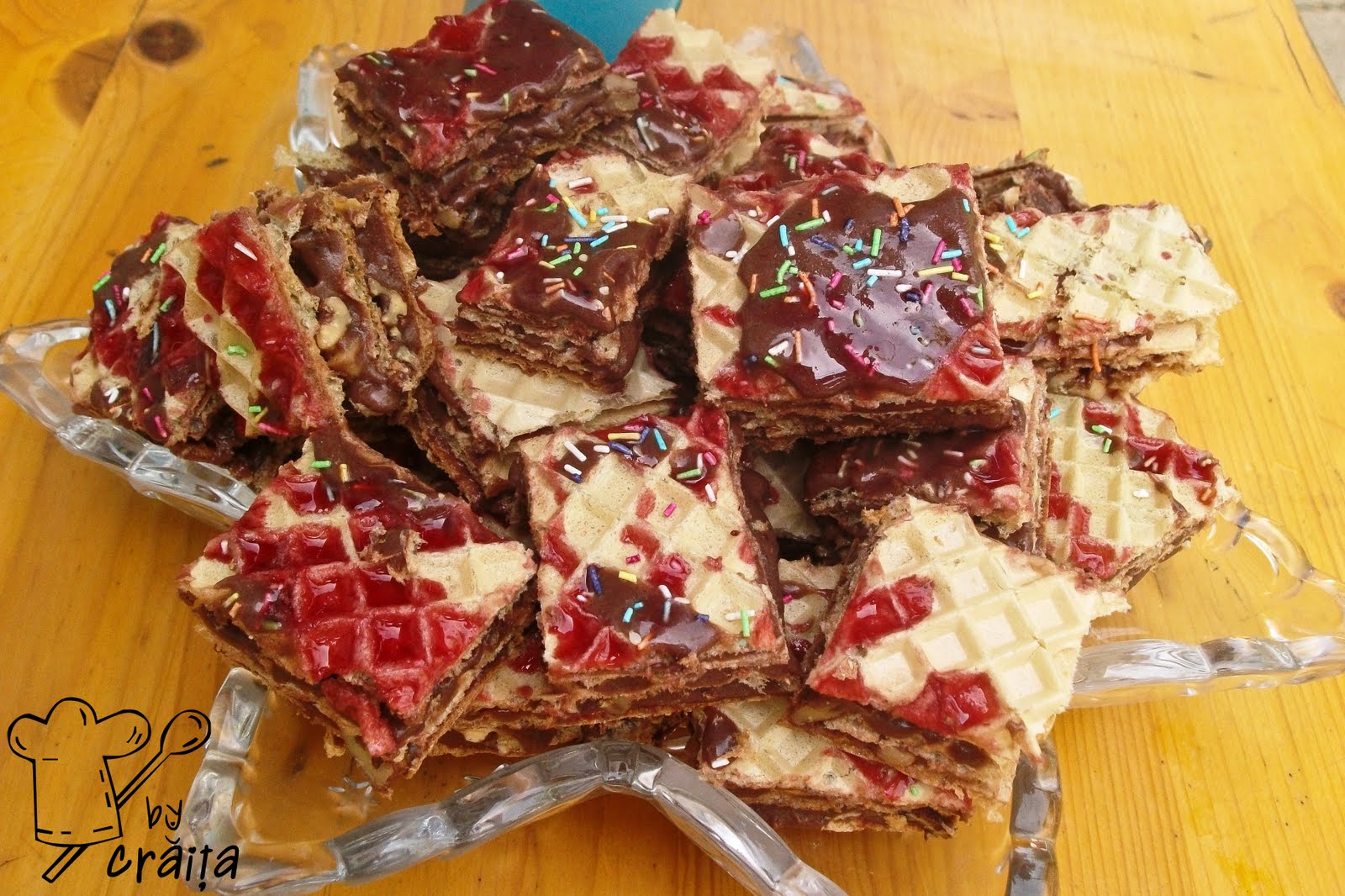 Napolitane cu crema de cacao si nuci