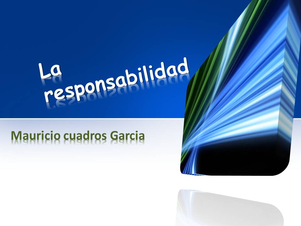 La responsabilidad: Que es la responsabilidad?