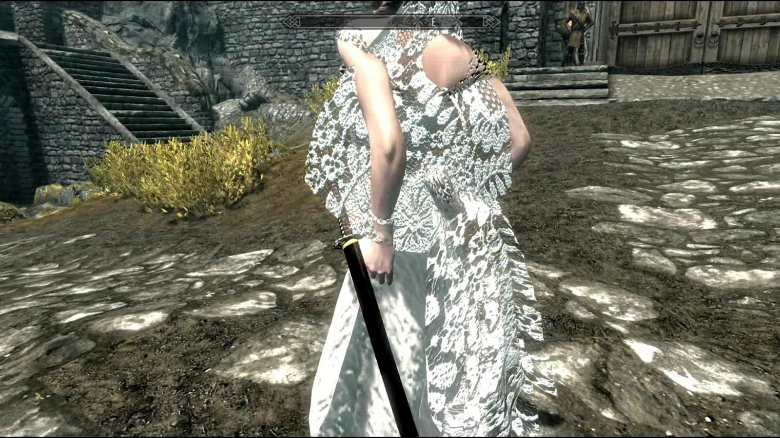 スカイリム、ウエディングドレスを着る