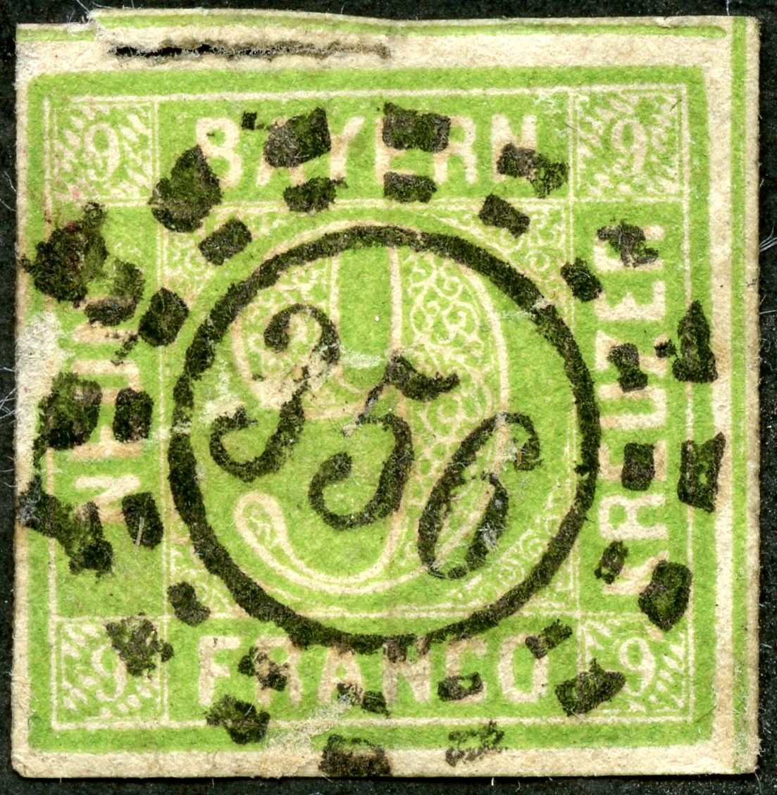 Big Blue 1840-1940: Bavaria 1849-1862 & the Mill Wheel Stamp Postmarks