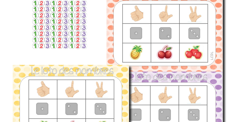 La maternelle de Laurène: le loto des nombres