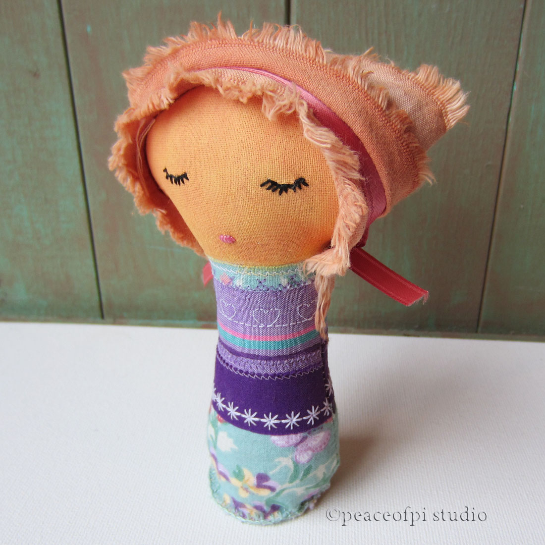 peaceofpi studio: Stitched Soft Sculpture Doll