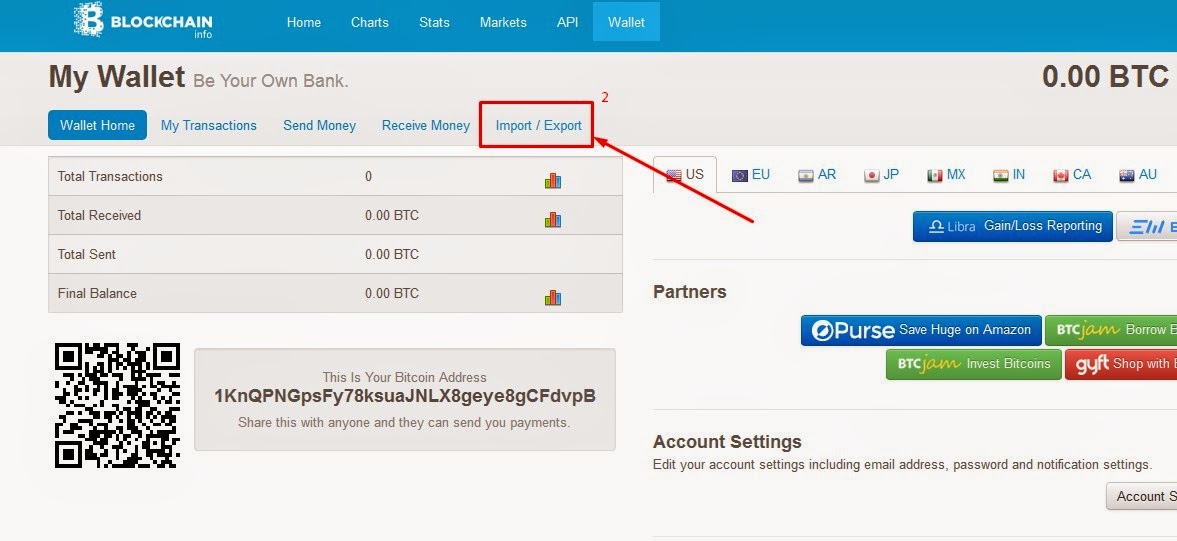 Cara Import Private key melalui Blockchain.info ~ Crypto Lounge