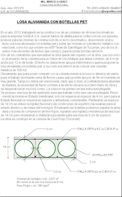 TECNOAMBIENTAL: TECHOS CONSTRUIDOS CON BOTELLAS PET RECICLADAS