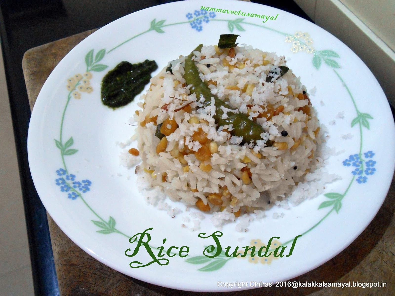 kalakkalsamayal: Rice Sundal