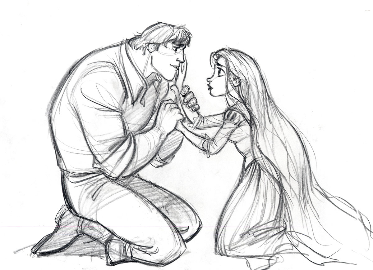 Living Lines Library: Tangled (2010) - Characters: Rapunzel & Flynn