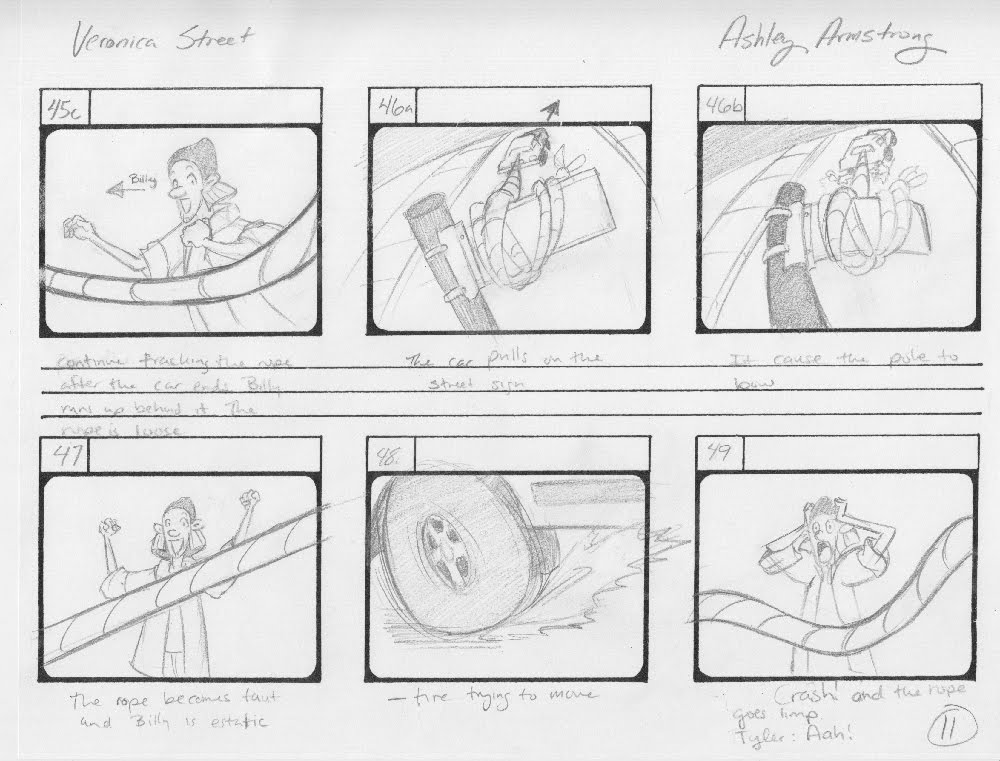 Ashley's Art: Veronica Street Storyboards