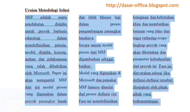 mengenal bullet and numbering, tanggal dan jam serta kolom pada Ms Word ...