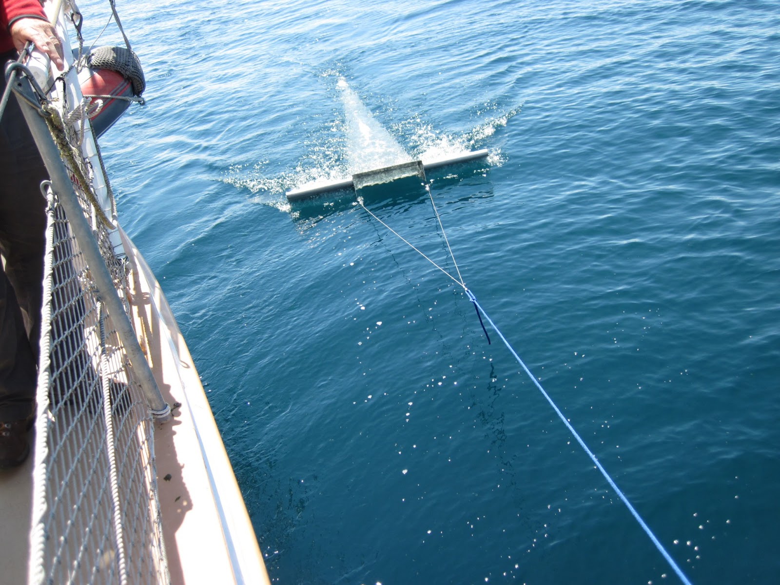 Inland Seas Ship's Blog: Manta Trawl Tested Aboard Inland Seas