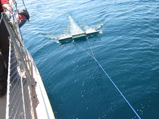 Inland Seas Ship's Blog: Manta Trawl Tested Aboard Inland Seas