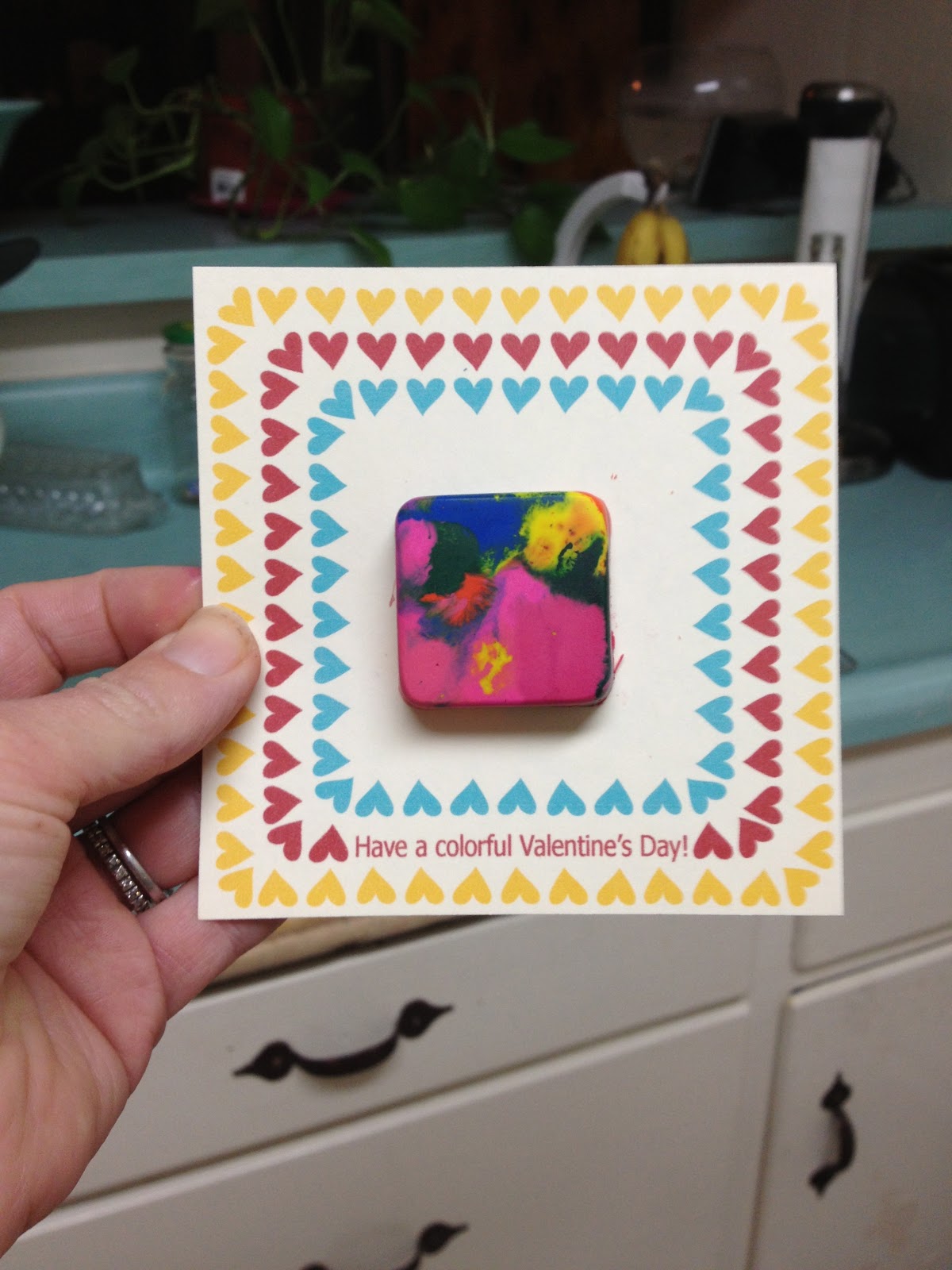 Inspired Love for Learning: Melted Crayon Valentine's Day Cards