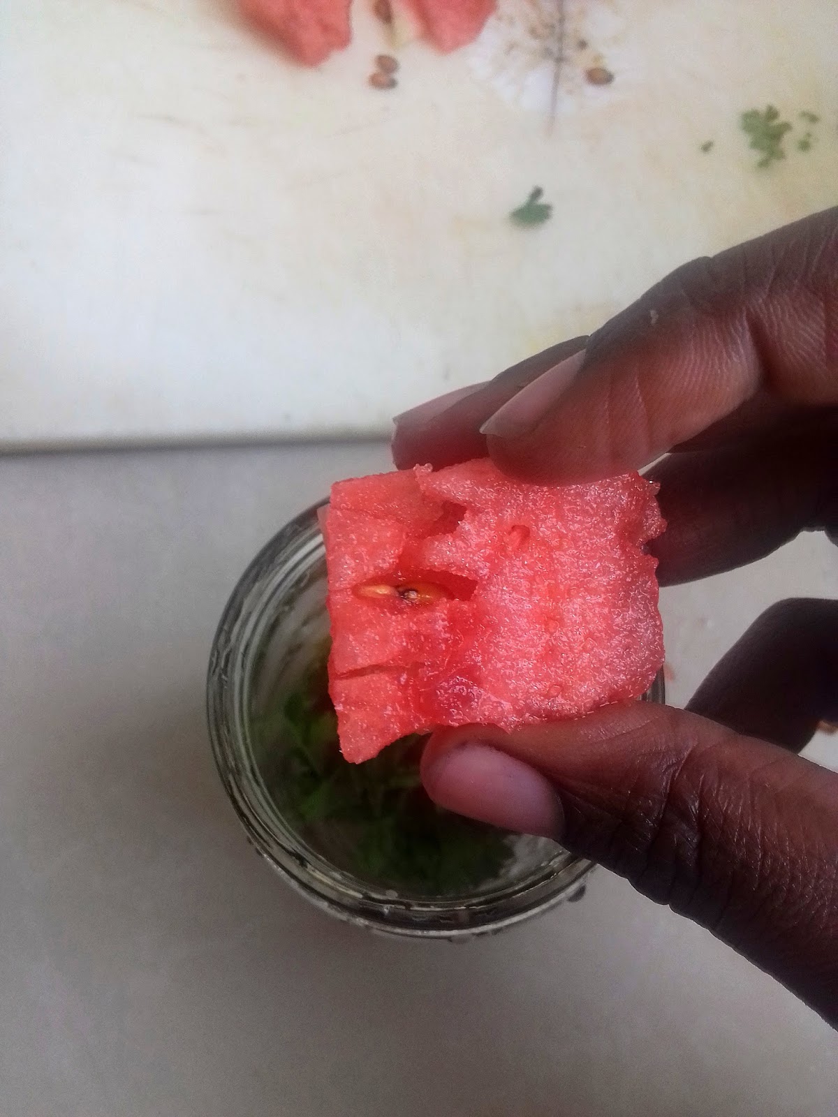 7 DAY INFUSED WATER CHALLENGE DAY 2 - WATERMELON CILANTRO WATER