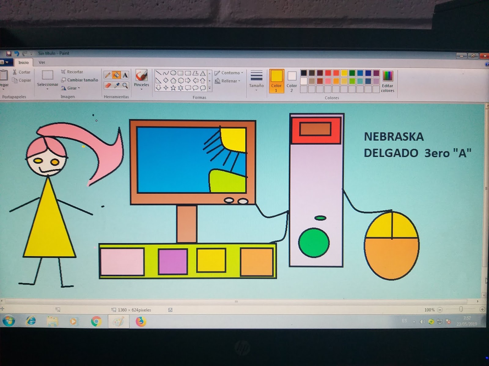 COMPUTACIÓN 3ero PRIMARIA : DIBUJANDO EN PAINT