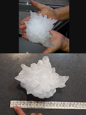 Géoclimat: Record mondial du plus gros grêlon