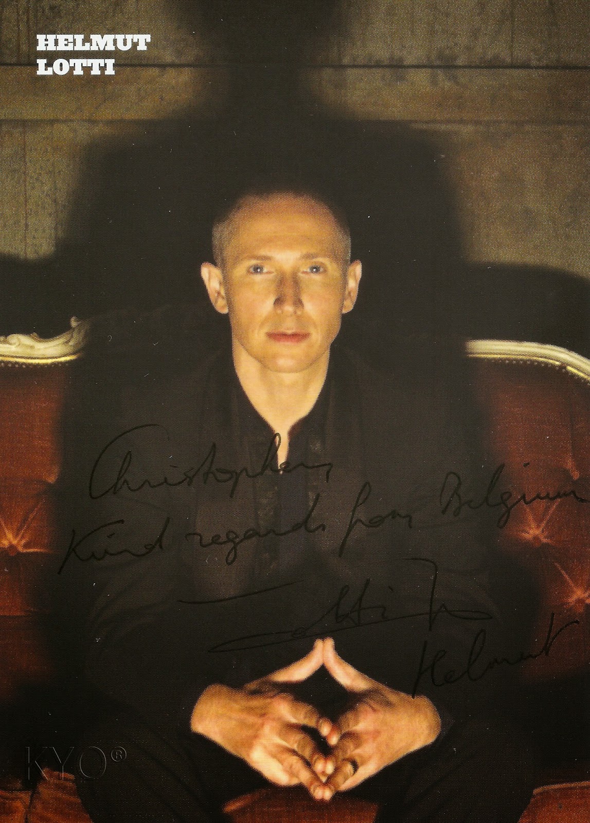 Chris Autographs: Helmut Lotti