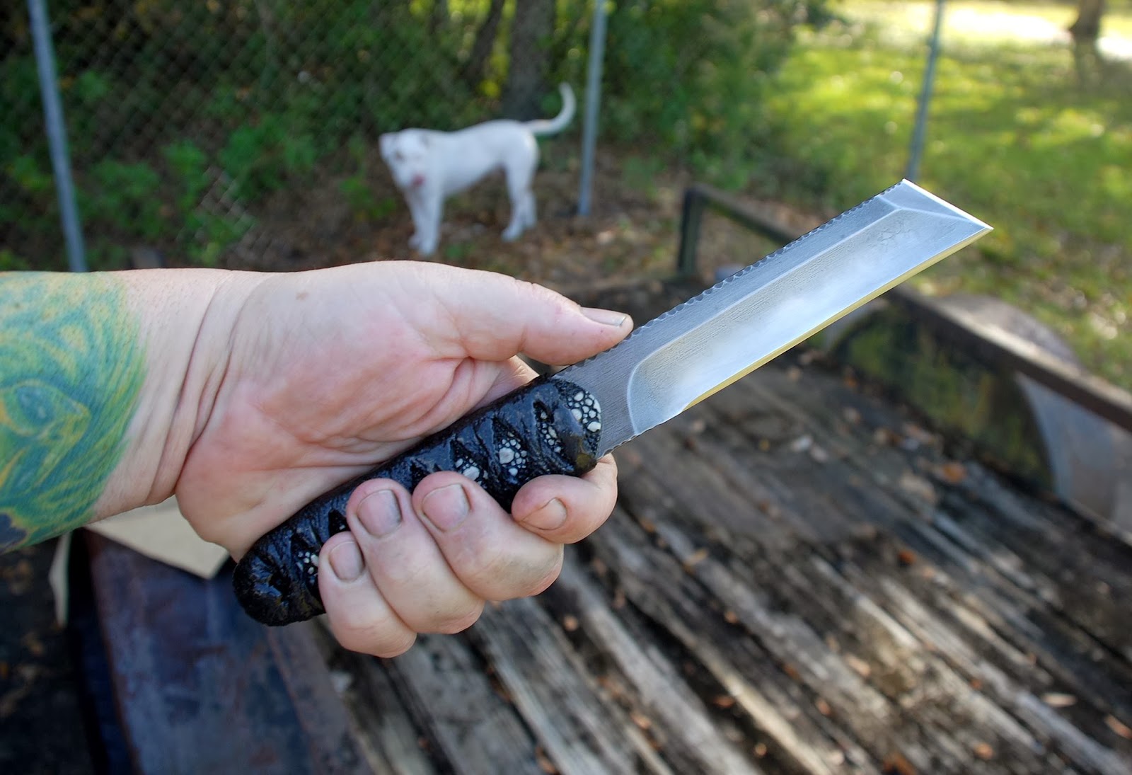 BLACKWOOD CUSTOM KNIVES: Reverse Tanto - One of a Kind