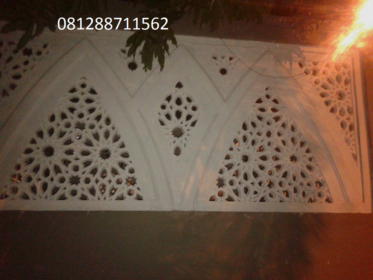 ornamen mihrab masjid: harga grc motif islami, 081288711562, 02158909935