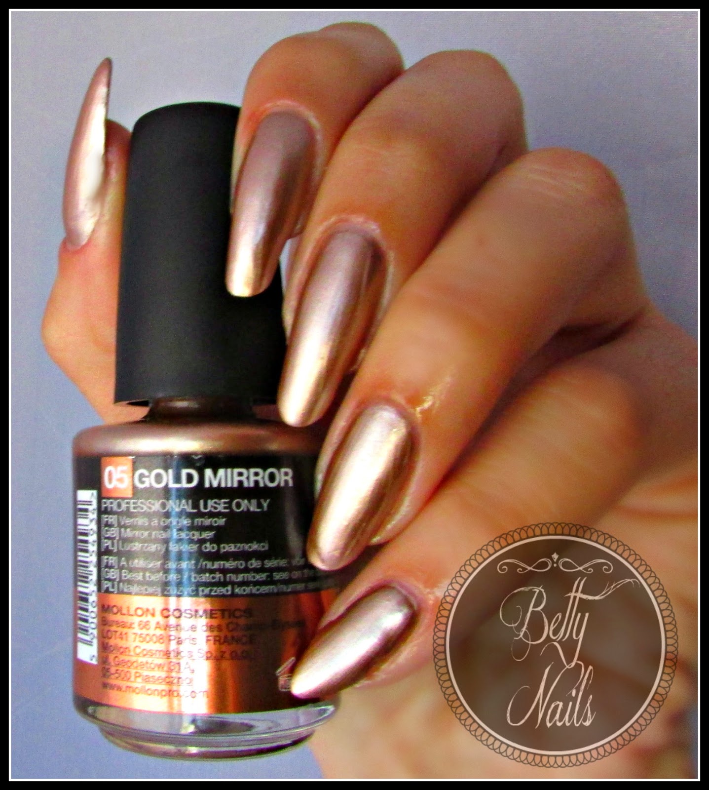 Betty Nails: Mollon Pro Mirror Lacquer * Swatches & Review